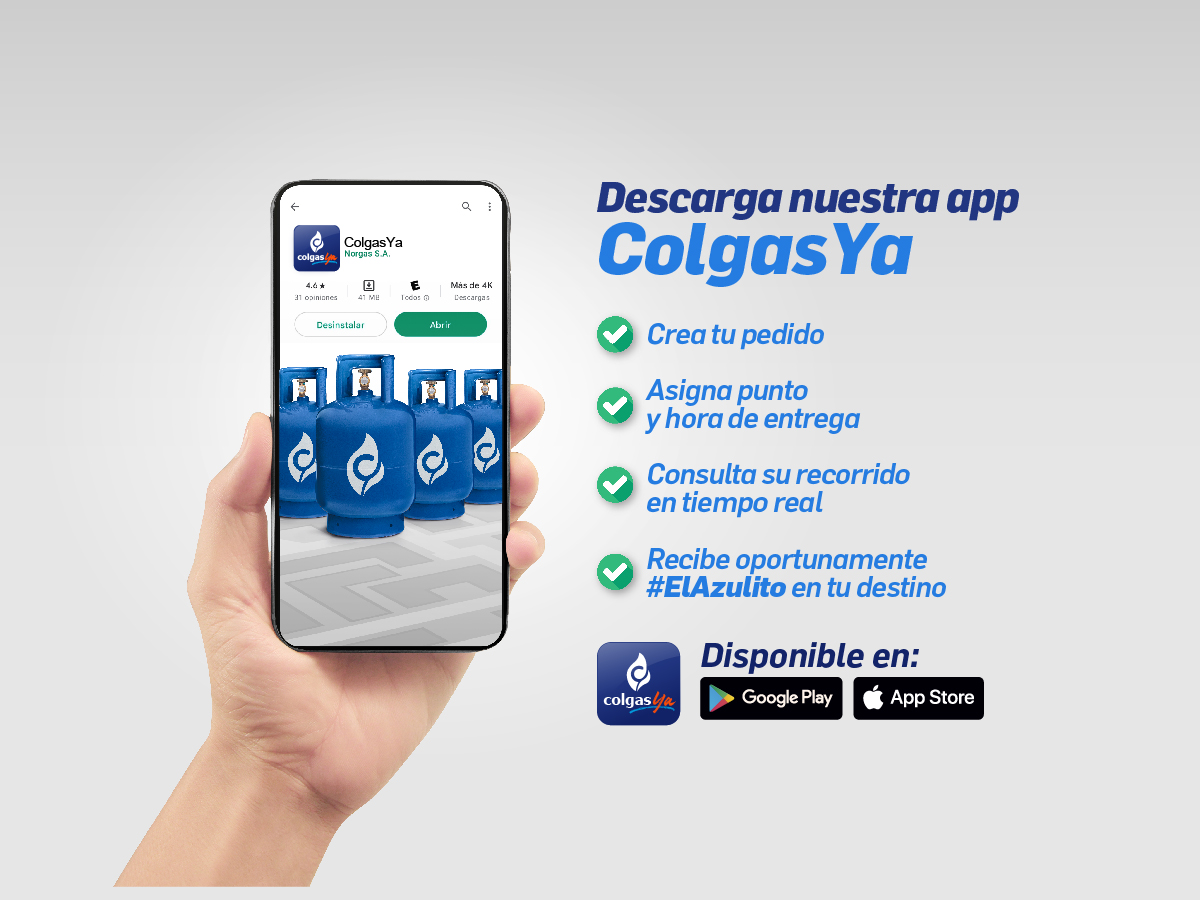 App de ColgasYa: Realiza tus pedidos ¡Ahora!